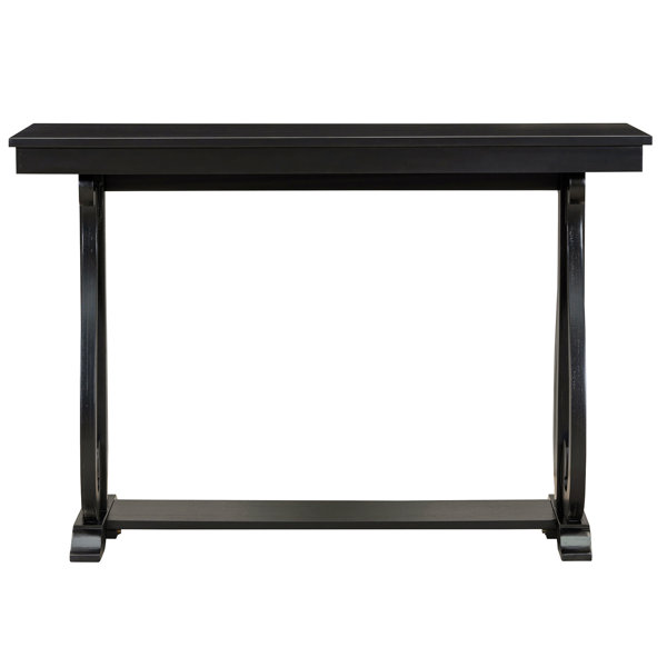 Alcott Hill Rustic Vintage Console Table, Farmhouse Style Entryway Table With Open Shelf | Wayfair